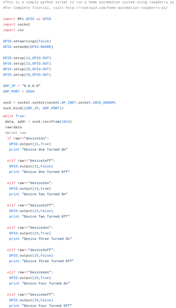 Let's Build a Home Automation System using Raspberry Pi - RootSaid