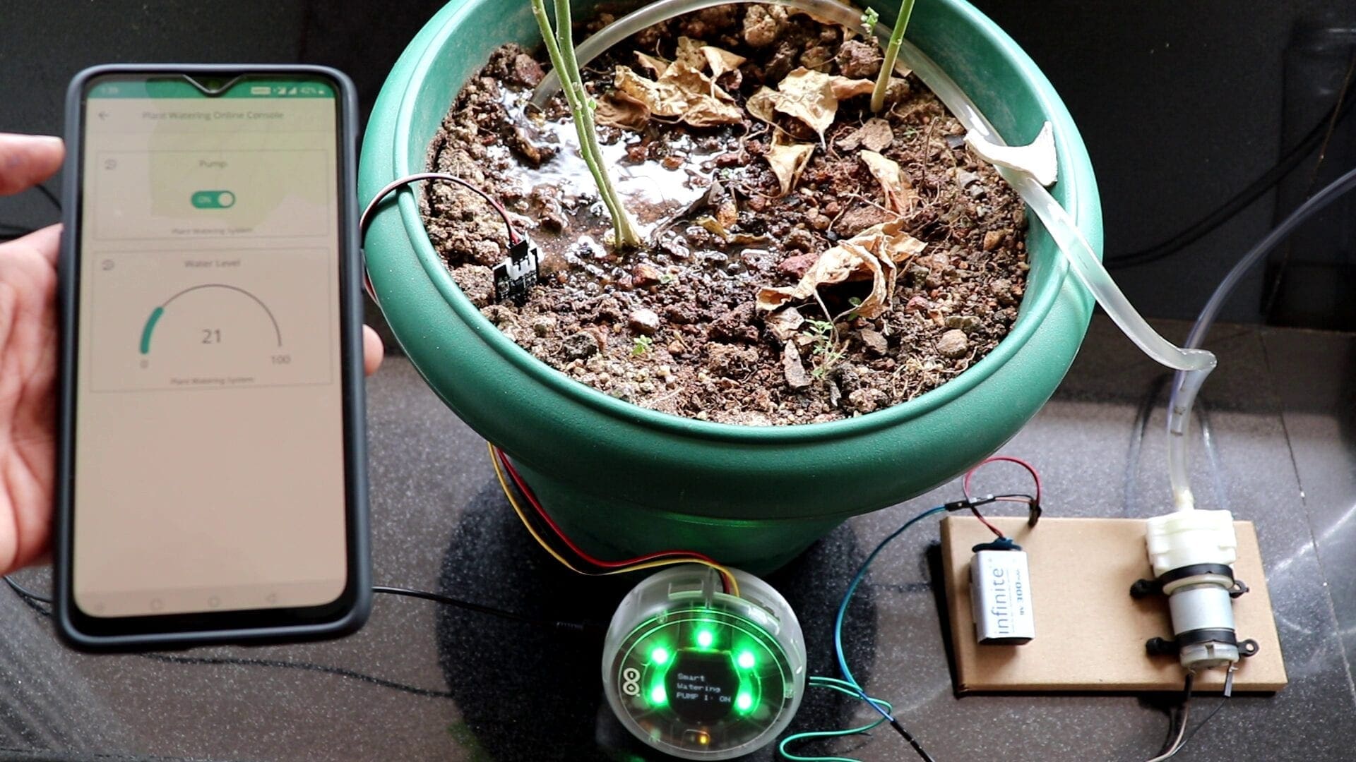 Automatic Plant Watering System using Arduino Opla IoT Kit - Robotics, Technology & Cyber Security